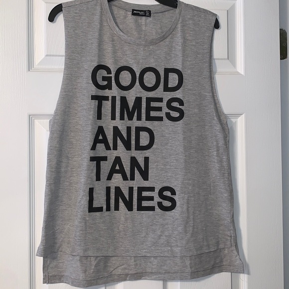 Popular Basics | Tops | Good Times And Tan Lines Tank | Poshmark